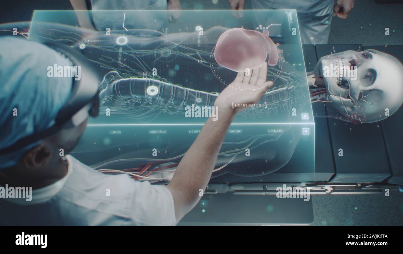 Futuristic heart animation hi-res stock photography and images - Alamy