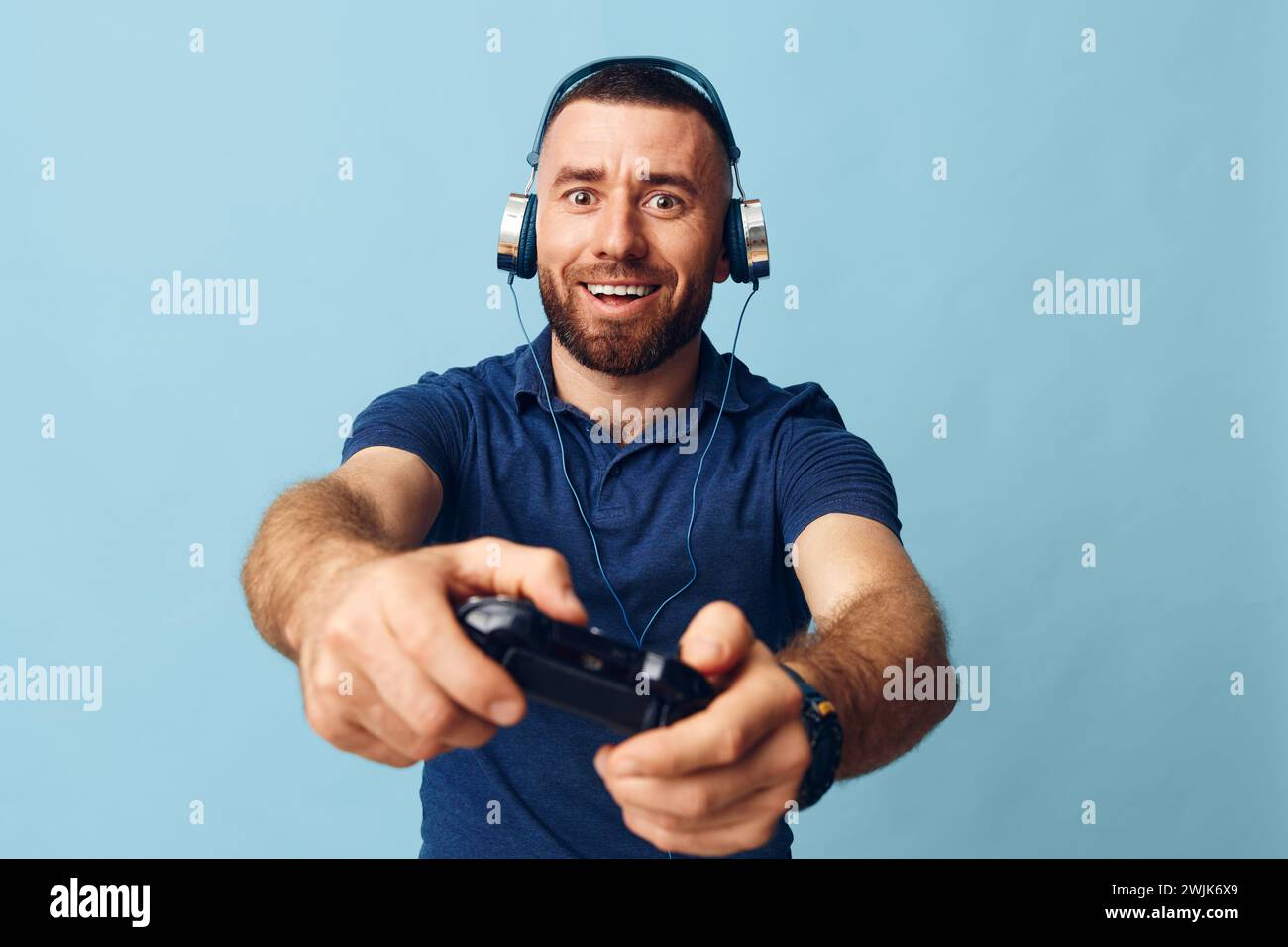 Men men background gamer game playing console joystick Stock Photo - Alamy
