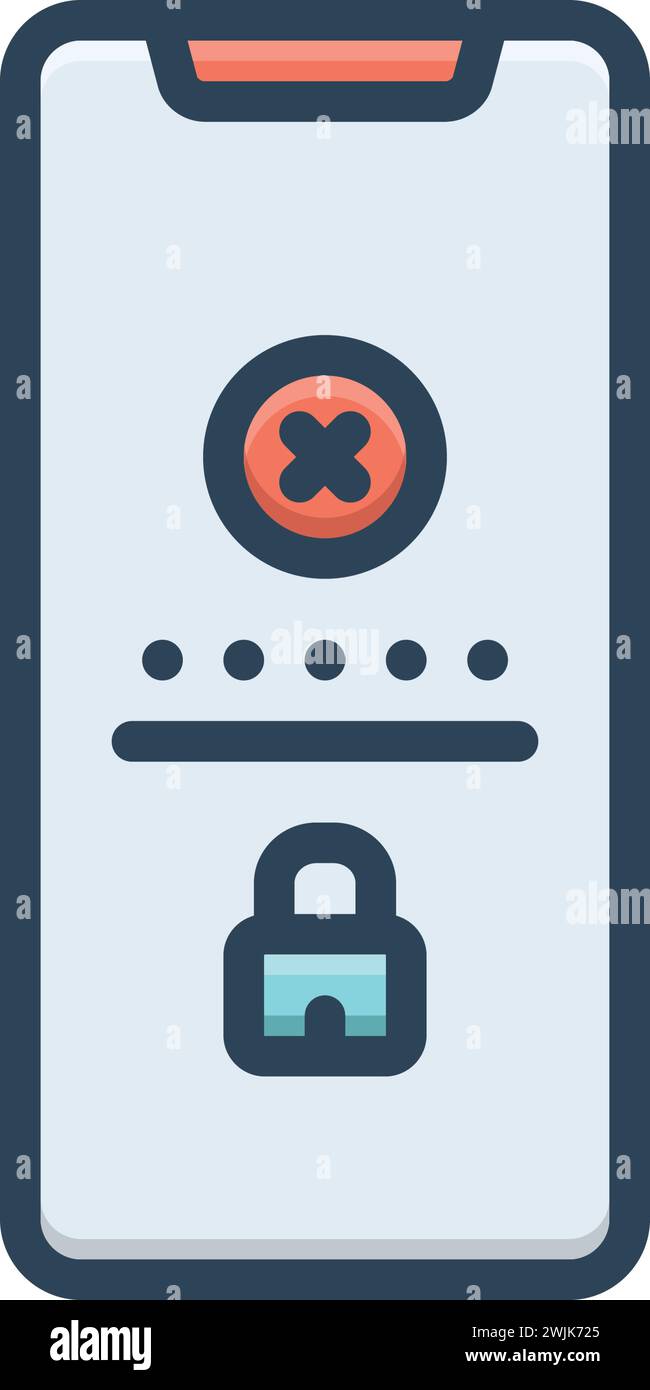 Incorrect password Stock Vector Images - Alamy