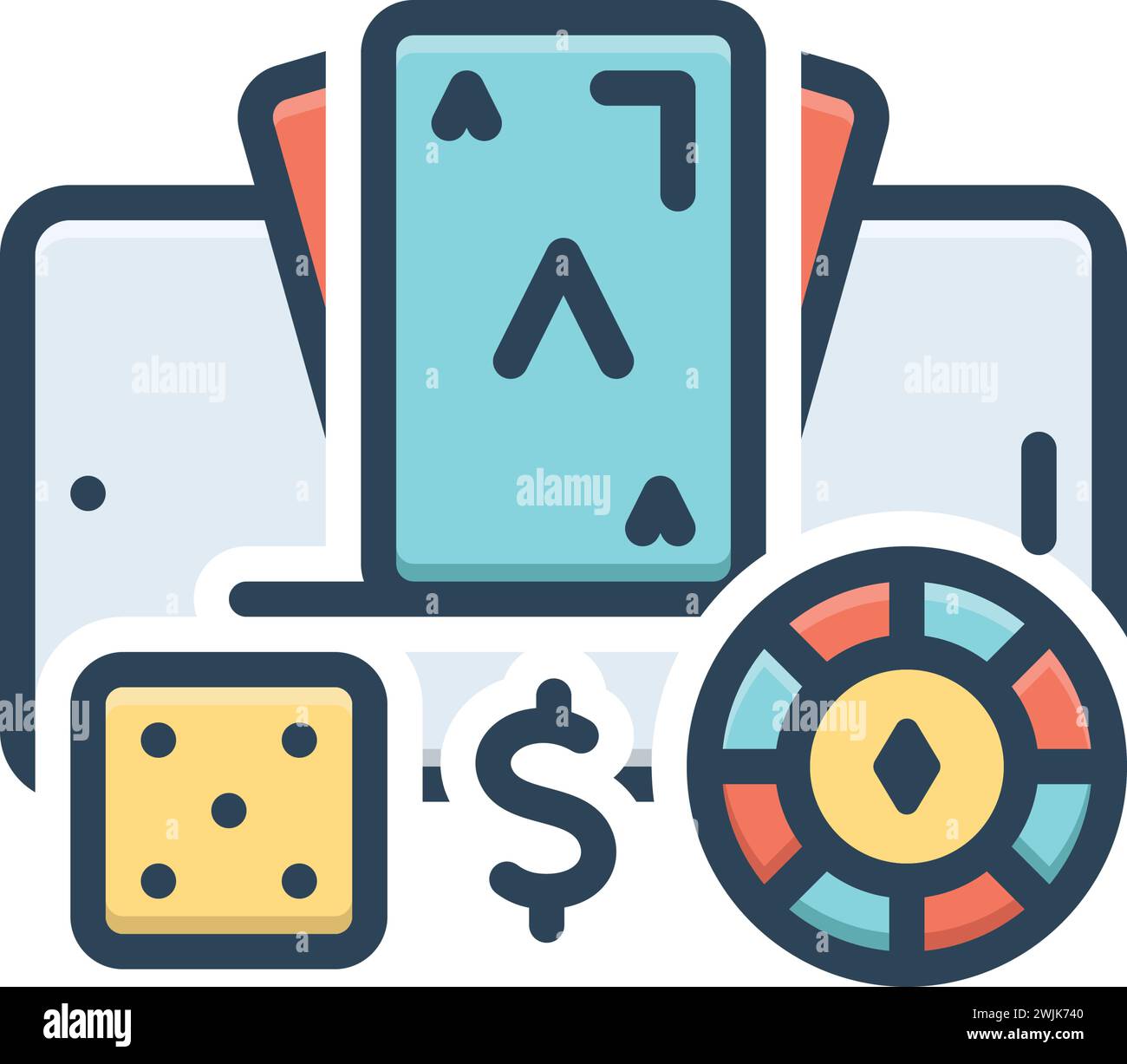 Place a bet Stock Vector Images - Alamy