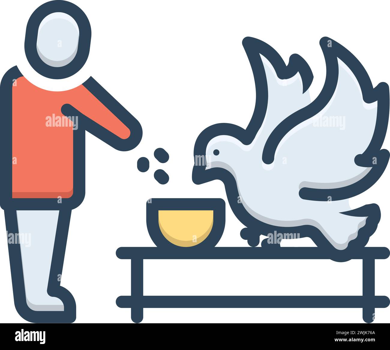 Feeding feeder Stock Vector Images - Alamy