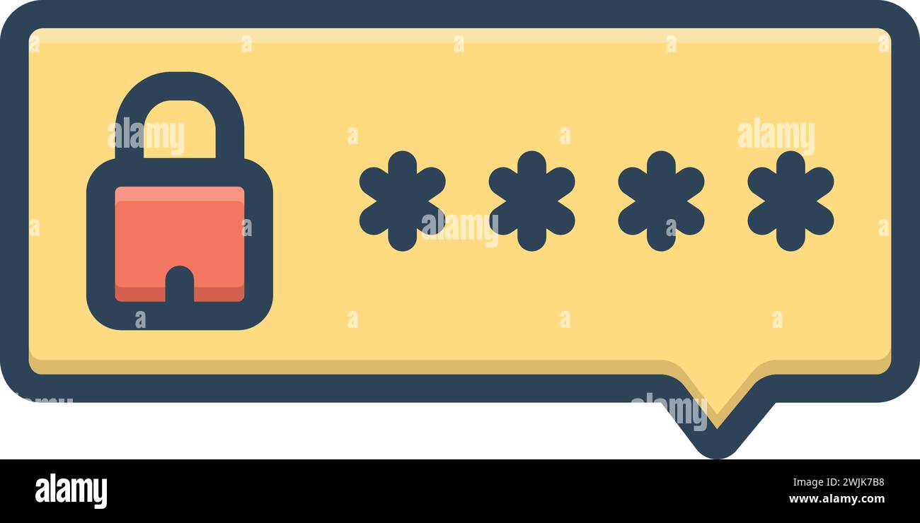 Icon for password,word of identification Stock Vector Image & Art - Alamy