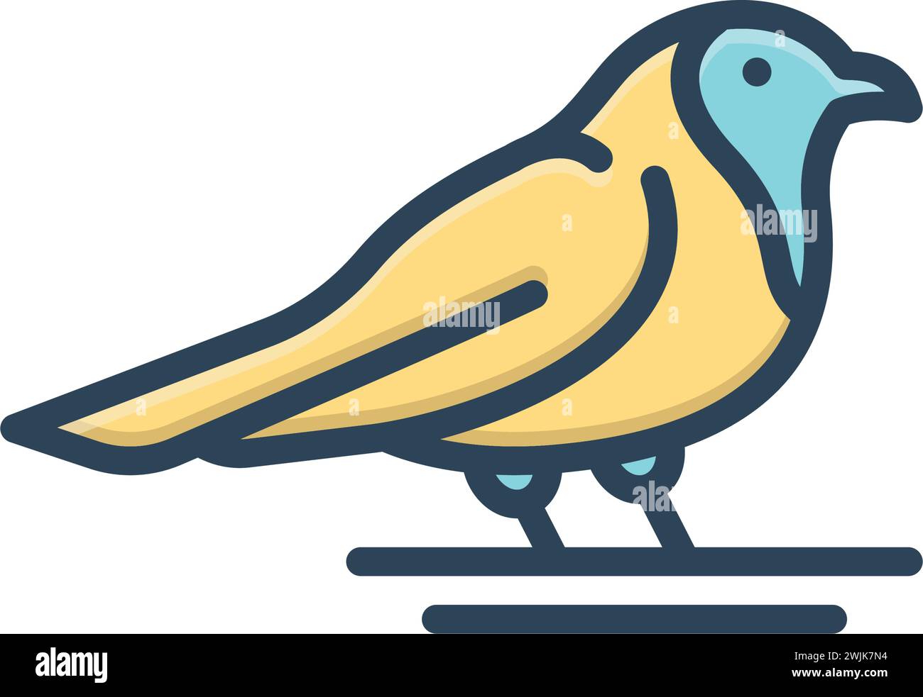 Passerine bird silhouette Stock Vector Images - Alamy