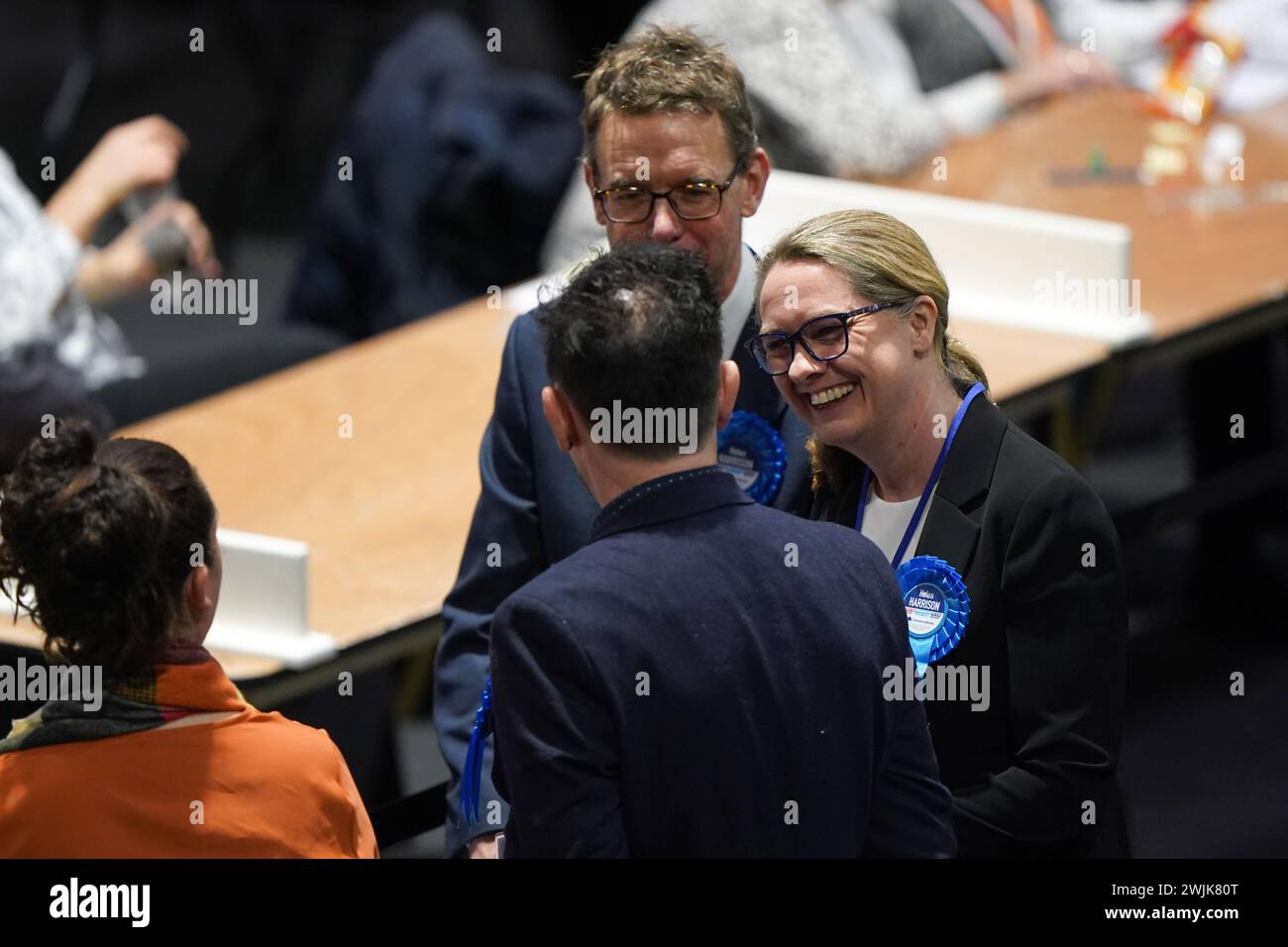 Conservative Party candidate Helen Harrison during the count for the ...