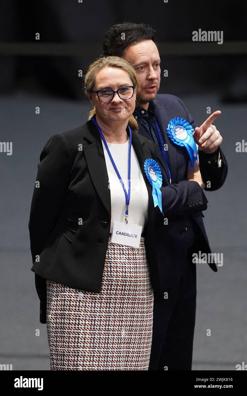 Conservative Party candidate Helen Harrison during the count for the ...