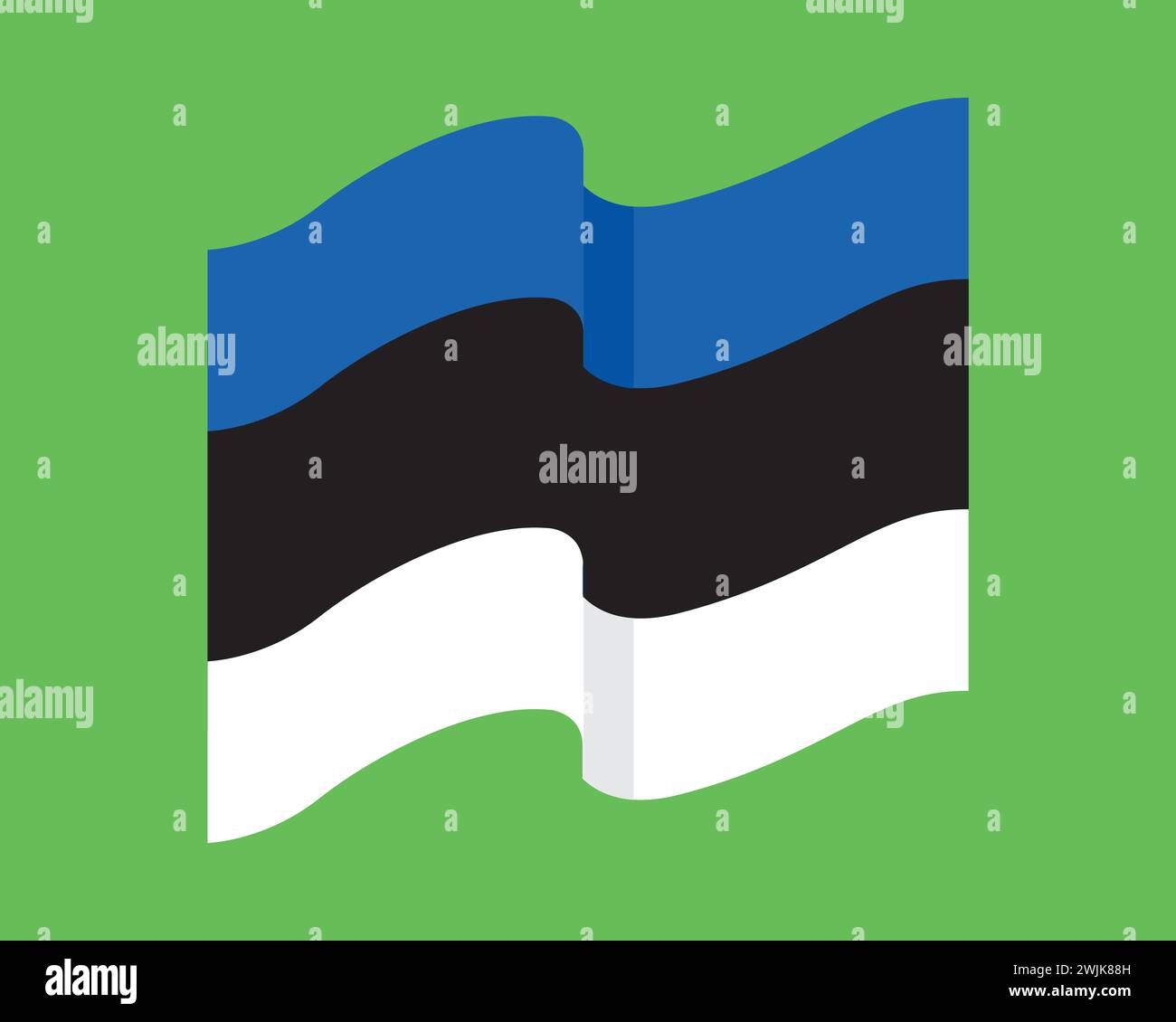 Flag of Estonia. Flag icon. Standard color. Standard size. Digital ...