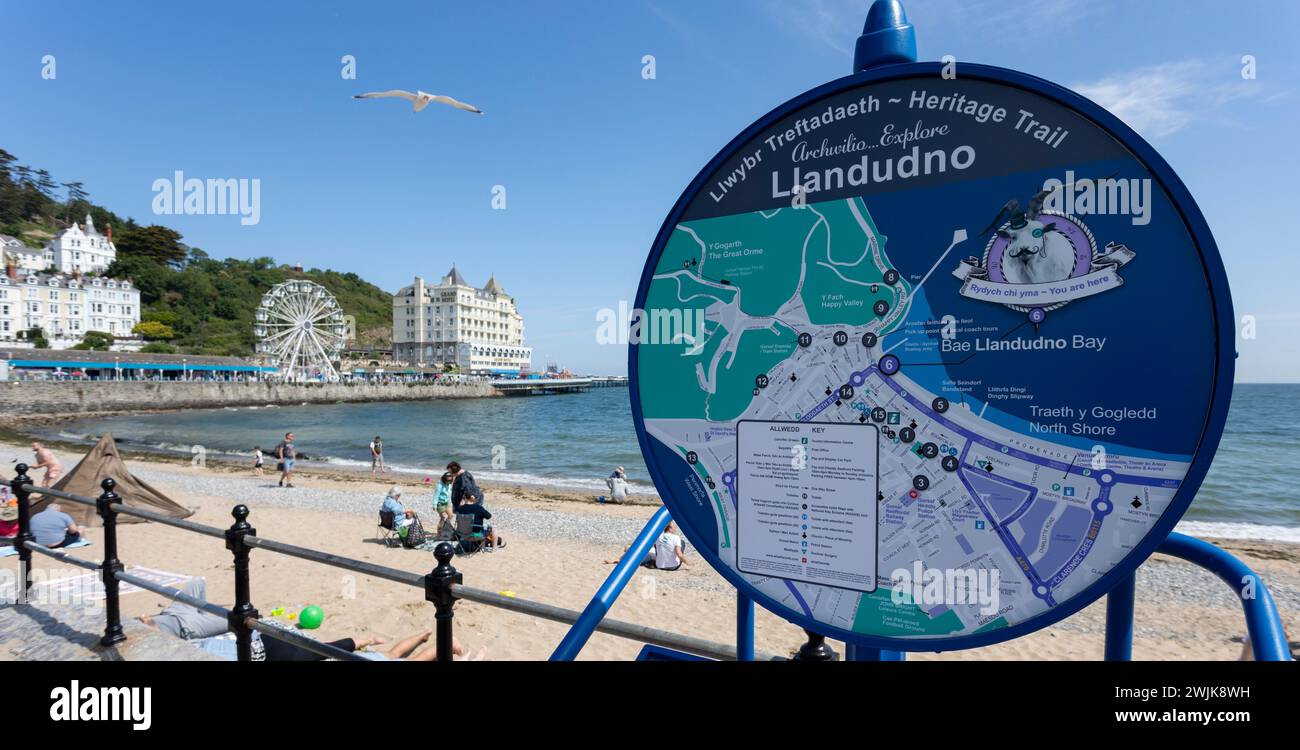 Llandudno north Wales united kingdom 02 June 2023 The Llandudno tourist ...
