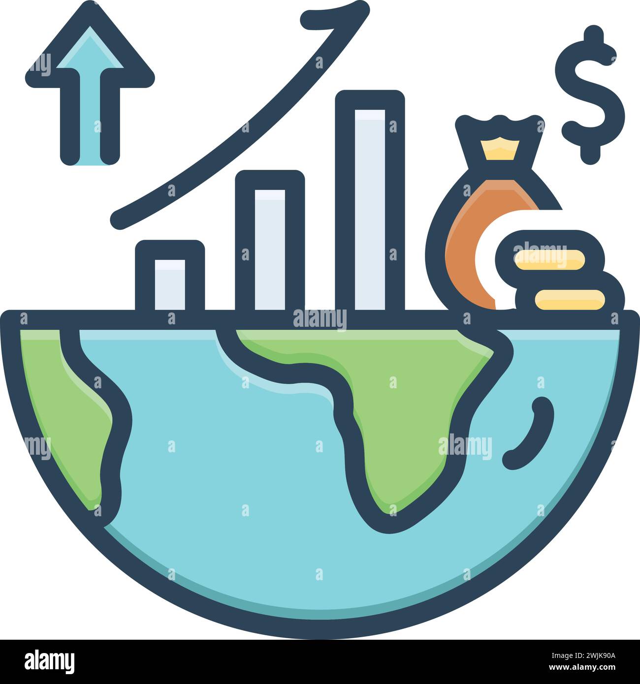 Gdp growth vector vectors hi-res stock photography and images - Alamy