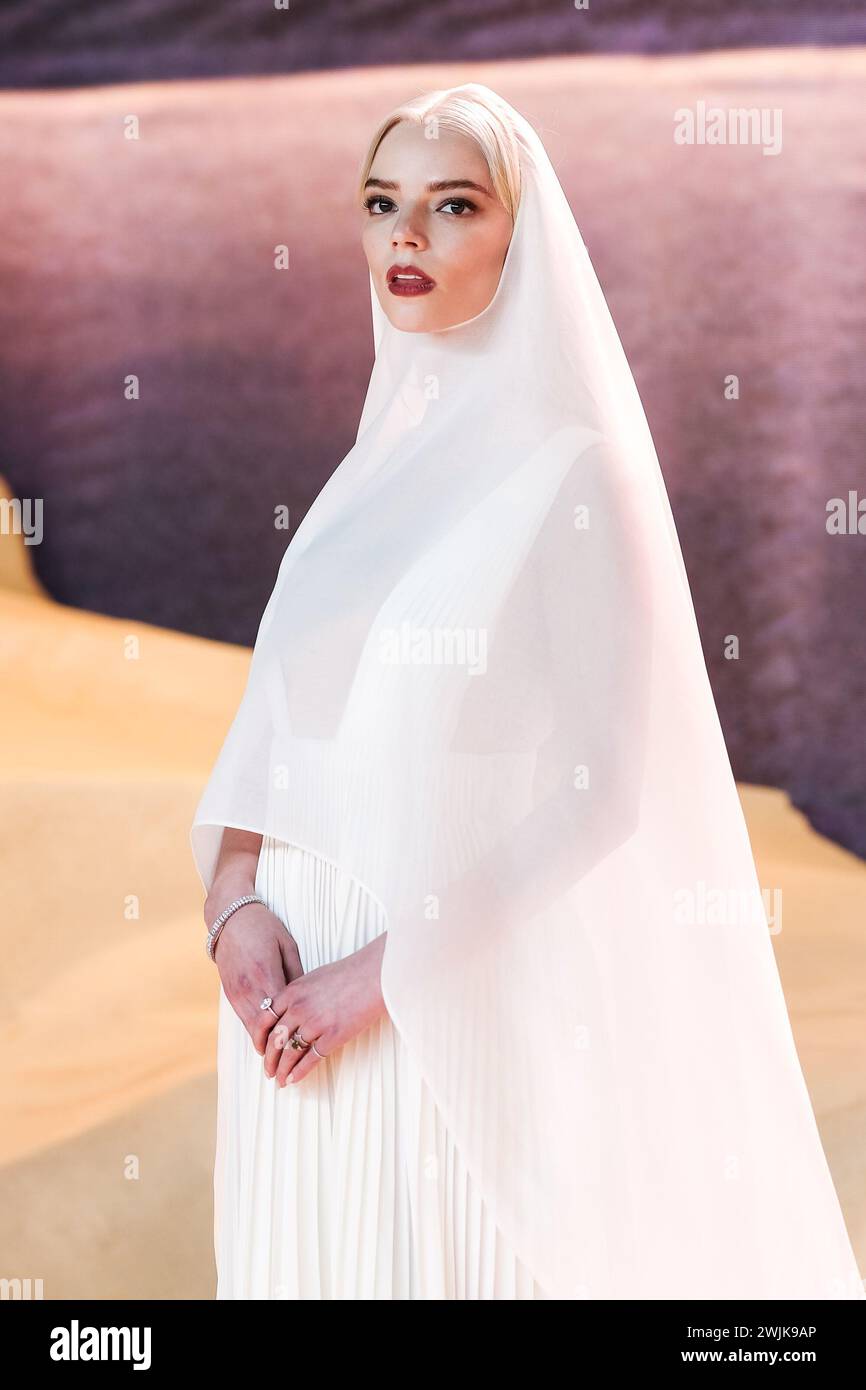 Leicester Square, London, UK. 15th Feb, 2024. Anya Taylor-Joy ...