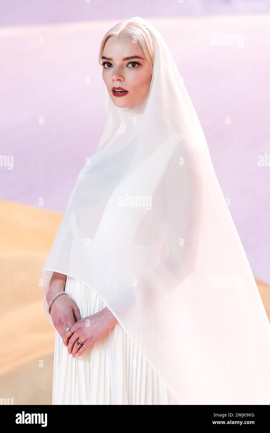 Leicester Square, London, UK. 15th Feb, 2024. Anya Taylor-Joy ...