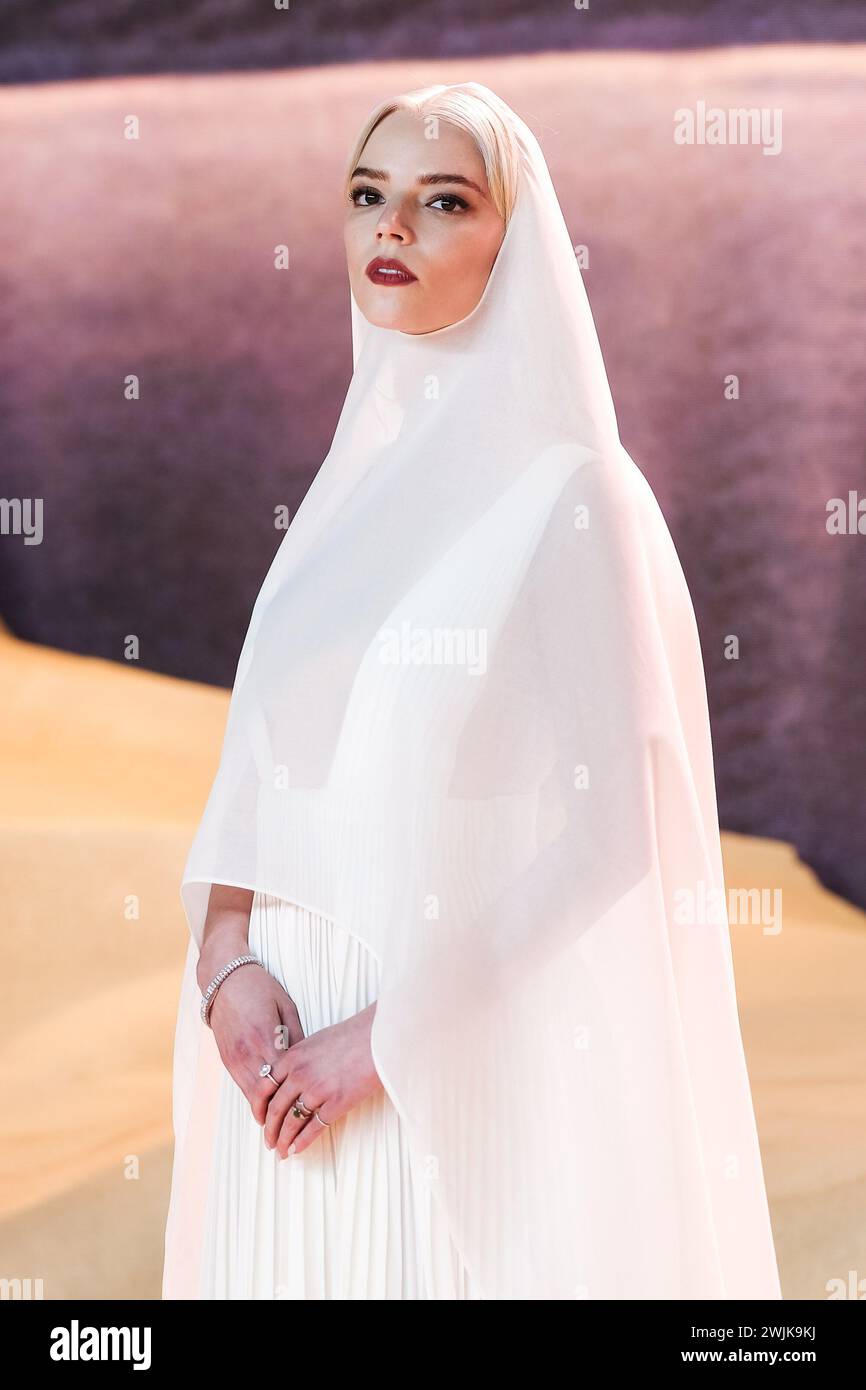 Leicester Square, London, UK. 15th Feb, 2024. Anya Taylor-Joy ...