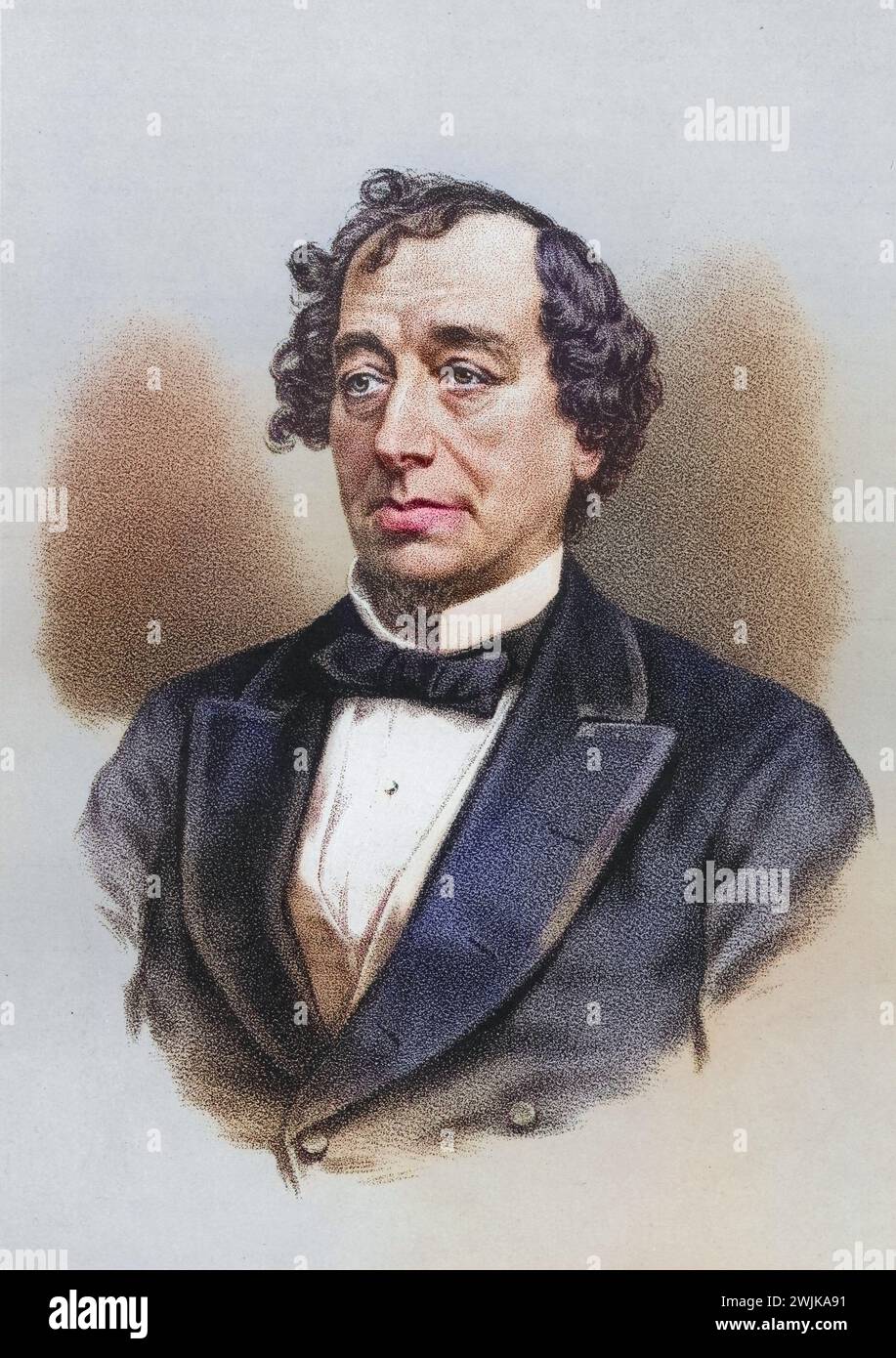 Benjamin D'Israeli, 1. Earl of Beaconsfield, 1804-1881. Britischer ...