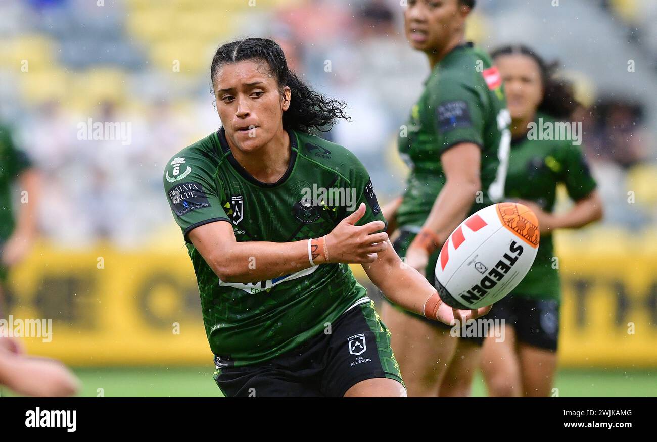 Townsville, Australia. 16th Feb, 2024. Maori All Stars player Zahara ...