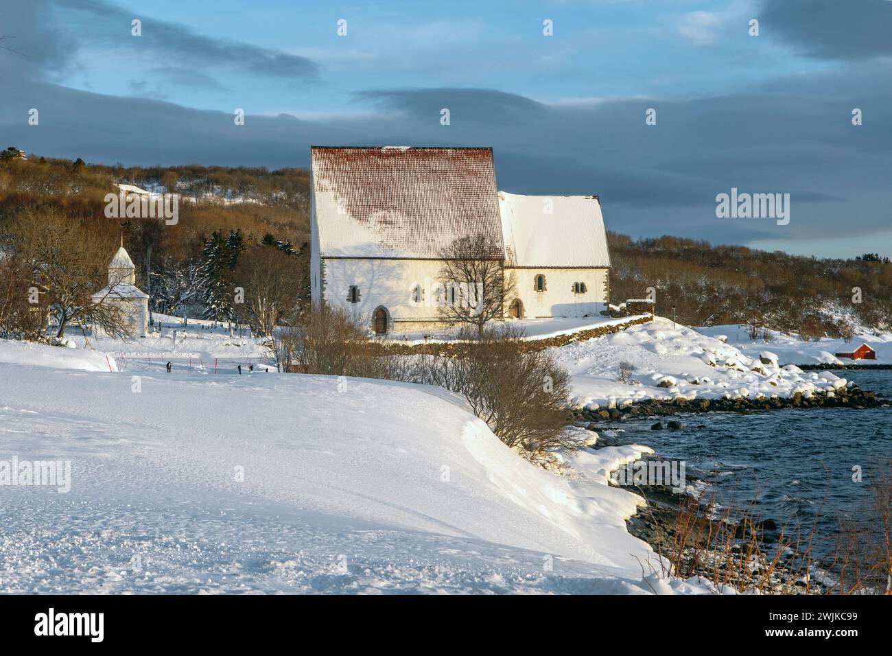 Medieval Church at Trondenes, Norway Stock Photo - Alamy