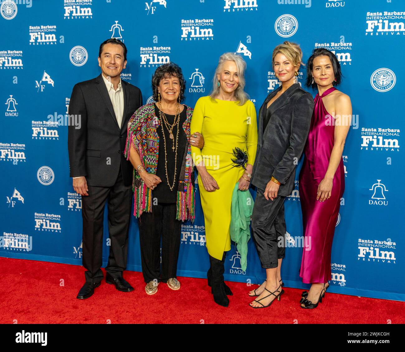 Red carpet arrivals: (l-r) David Guerra, Alejandra Flores, Jane ...