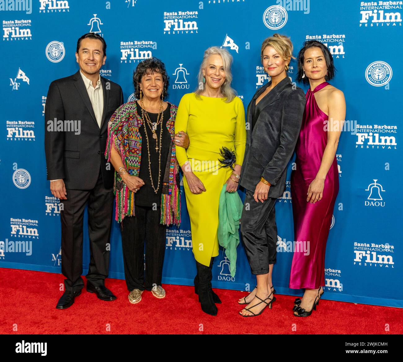 Red carpet arrivals: (l-r) David Guerra, Alejandra Flores, Jane ...