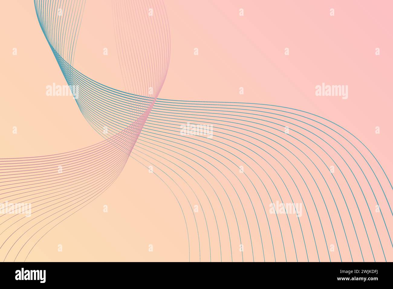 An artistic depiction of a vibrant pink and blue abstract background with intersecting lines ...