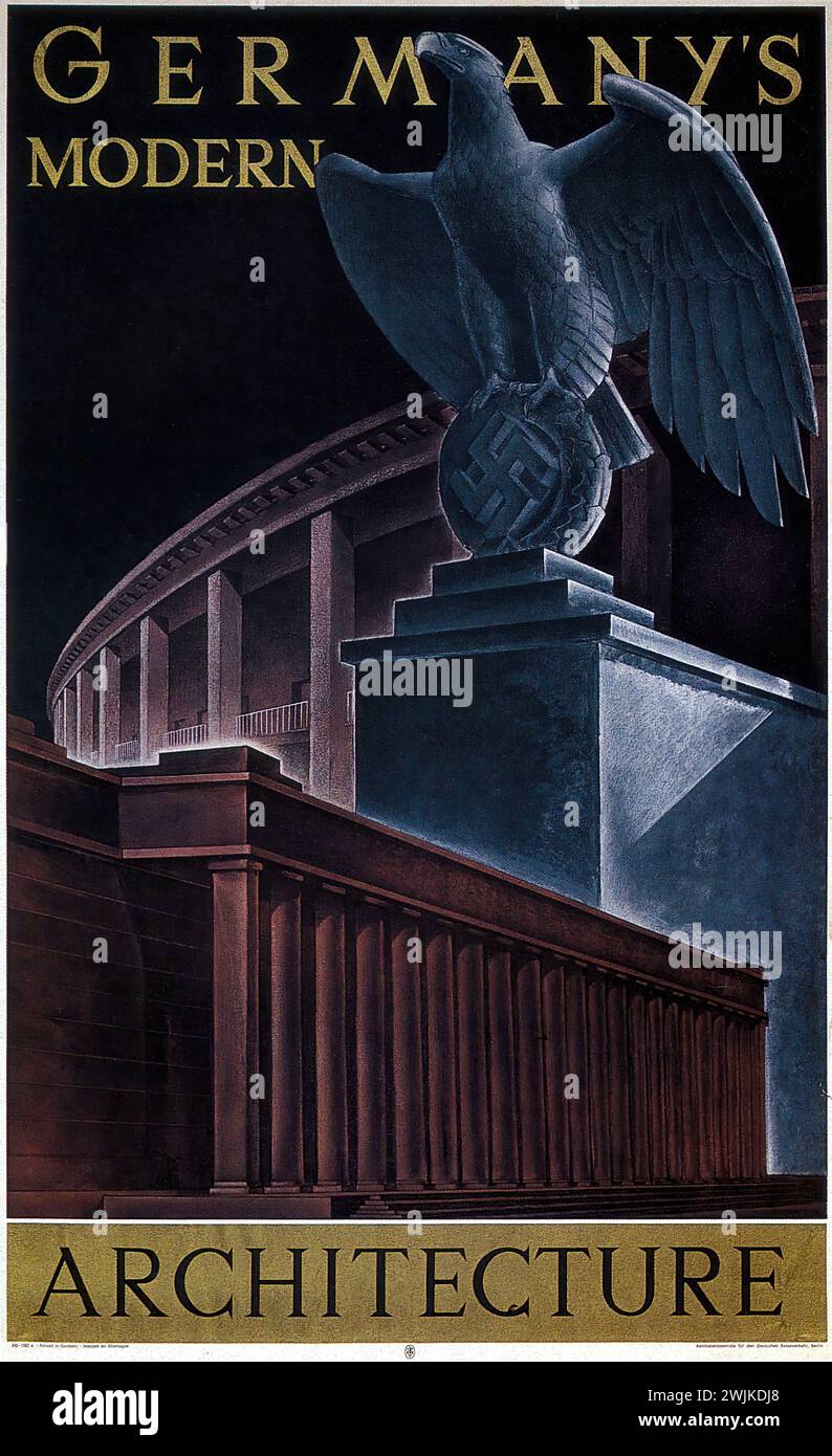 "GERMANY'S MODERN ARCHITECTURE" Vintage German Advertising, 1936-1937 ...