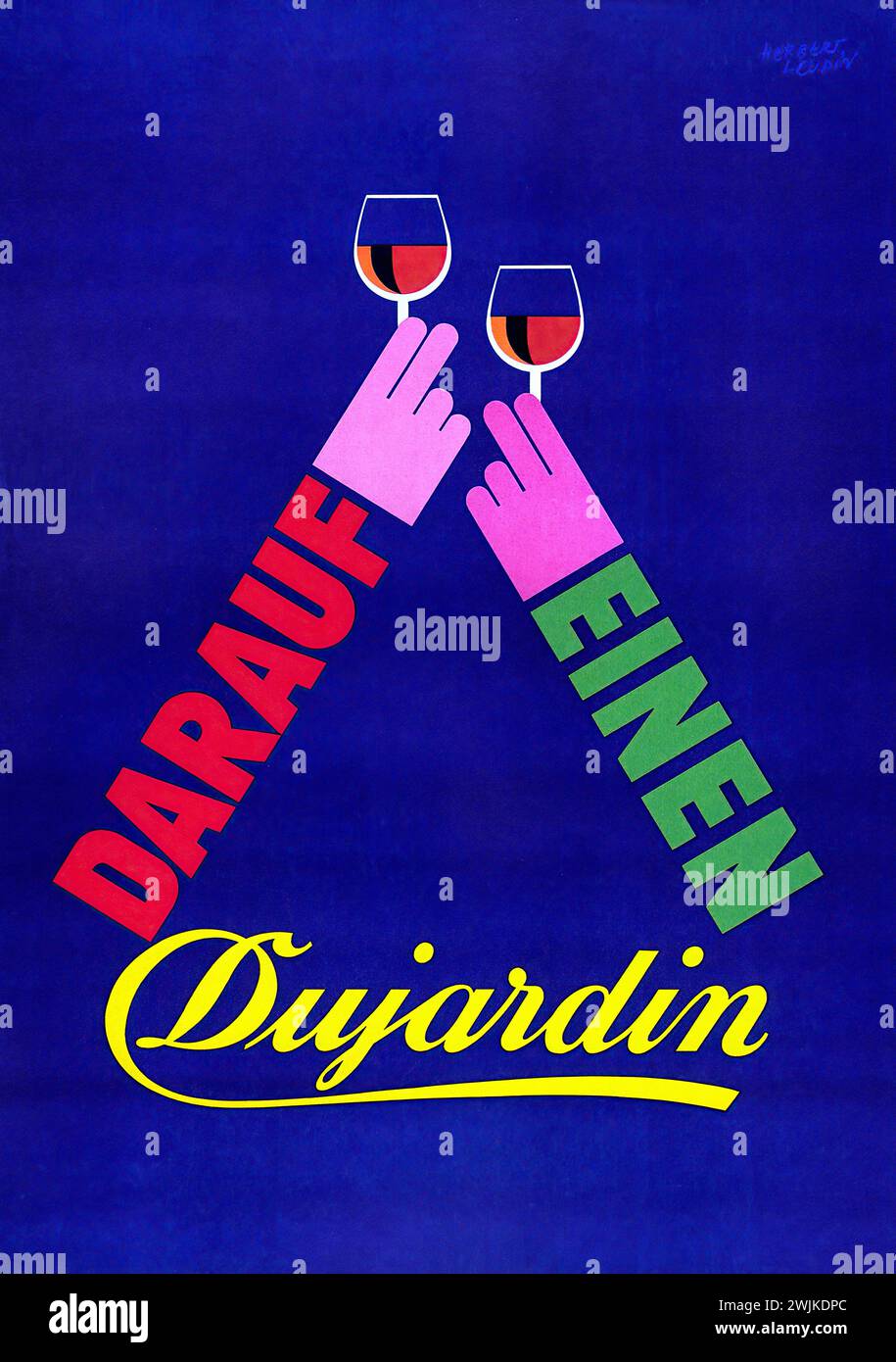 "DARAUF EINEN Dujardin" ["HERE'S TO ONE Dujardin"] Vintage German ...