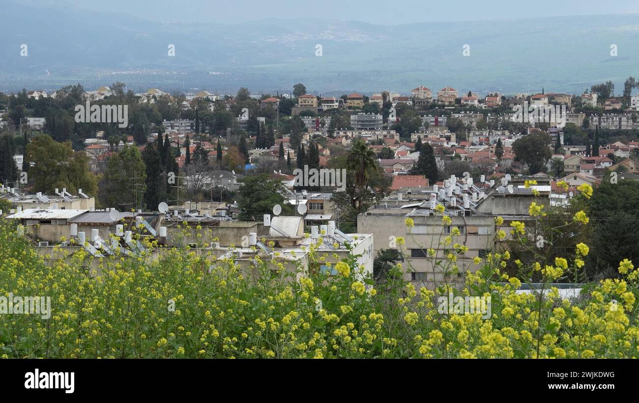 Upper view city buildings situated hi-res stock photography and images ...