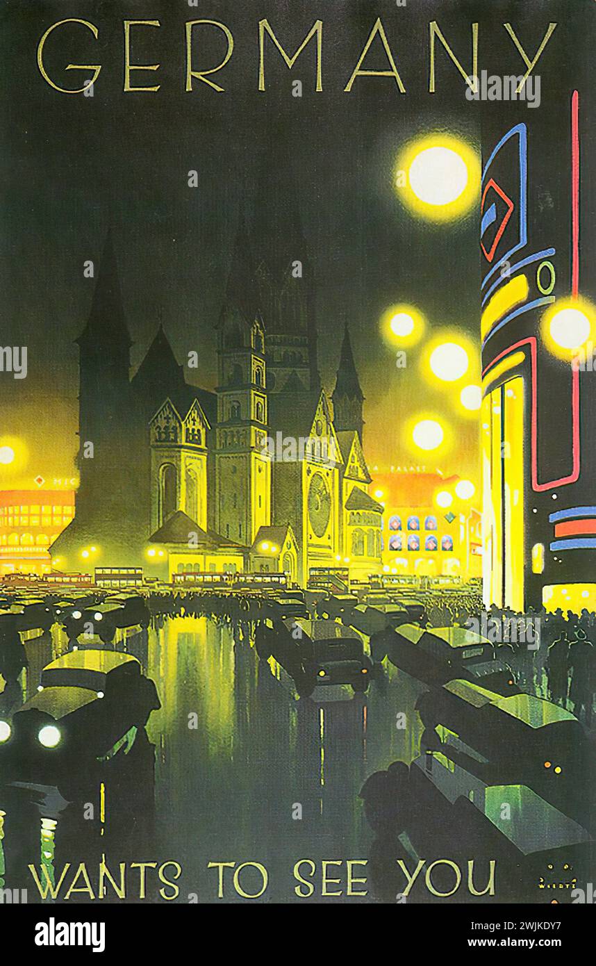 "GERMANY WANTS TO SEE YOU" [ENGLISH] Vintage German Advertising. This ...