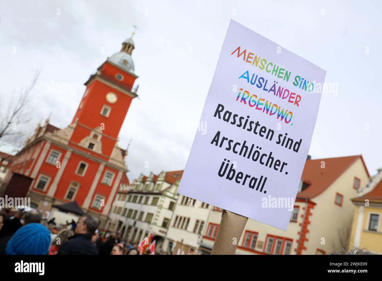 Demonstration unter dem Motto ãNie wieder ist jetzt C für Demokratie, gegen FaschismusÓ ...