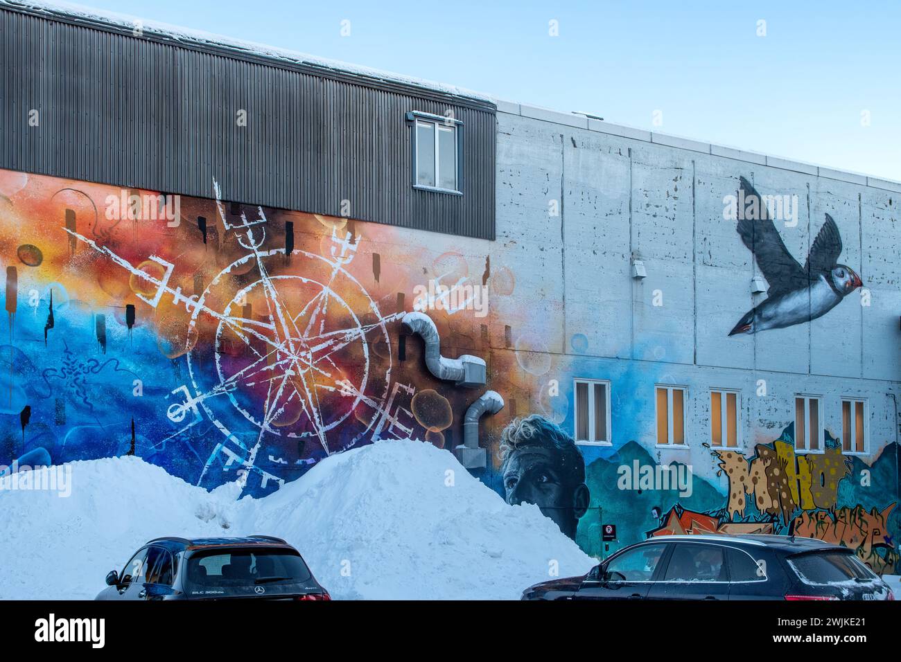Street Art in Tromso, Norway Stock Photo - Alamy
