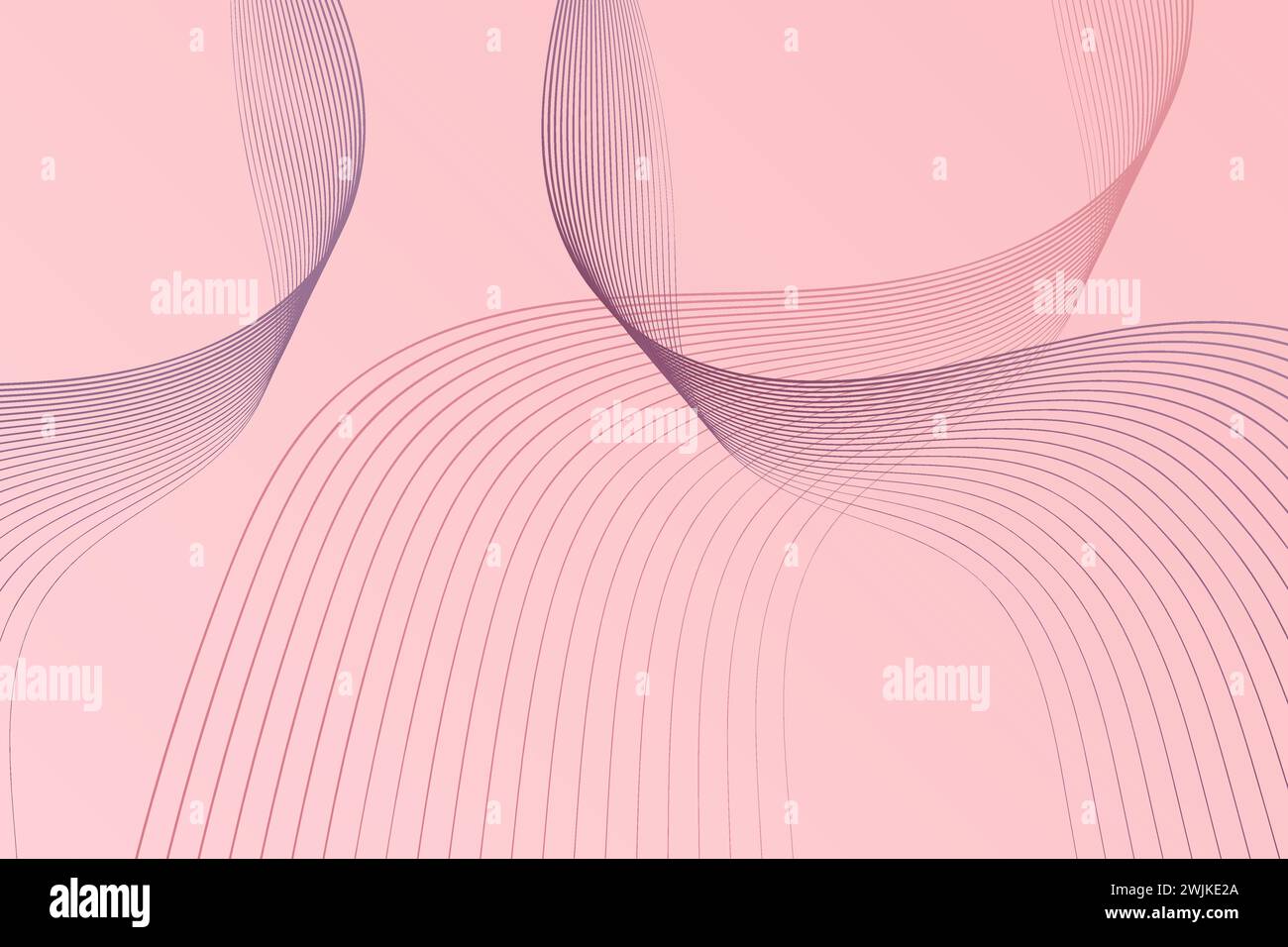 A photo showcasing a pink background adorned with intricate lines and curves Stock Vector Image ...