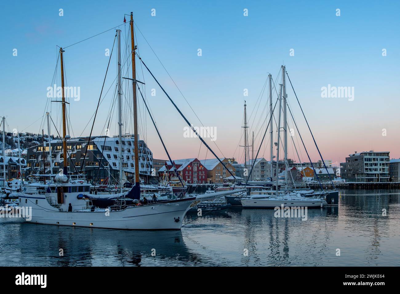Waterfront at Tromso, Norway Stock Photo - Alamy