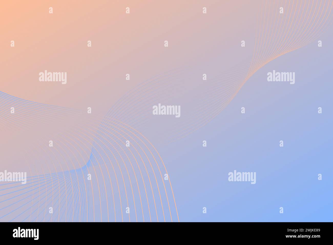 A blue and orange gradient background with a wave in the middle. High ...