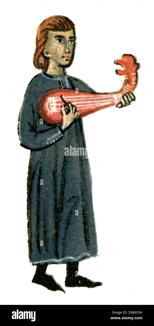 Medieval string instrument hi-res stock photography and images - Alamy