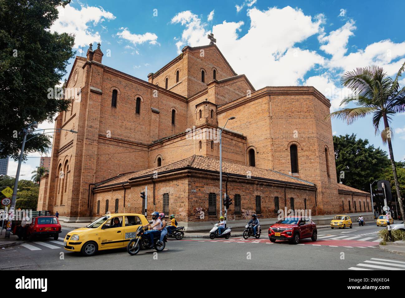 Medellin, Colombia - December 9, 2023: Street view capturing the ...