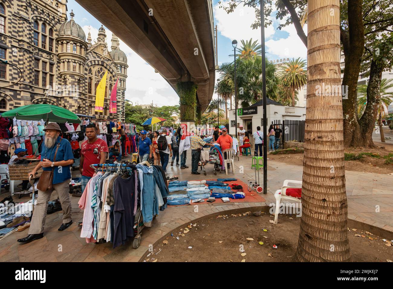 Medellin, Colombia - December 9, 2023: Street view capturing the ...