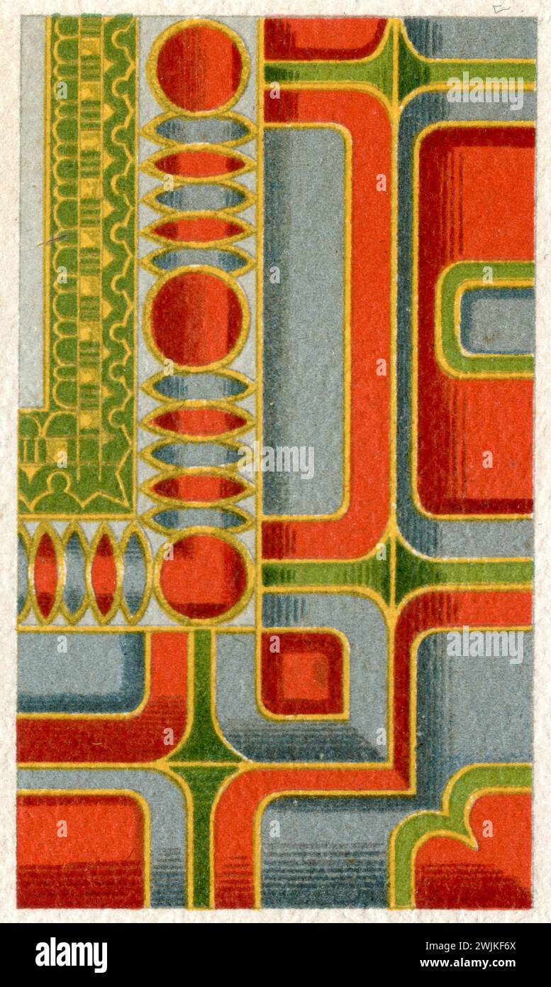 Temple of Theseus, Athens: ceiling painting , (encyclopedia, 1888 ...