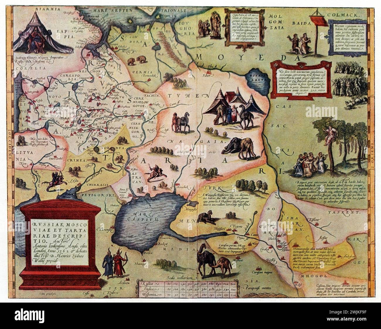 Map of the russian empire hi-res stock photography and images - Alamy