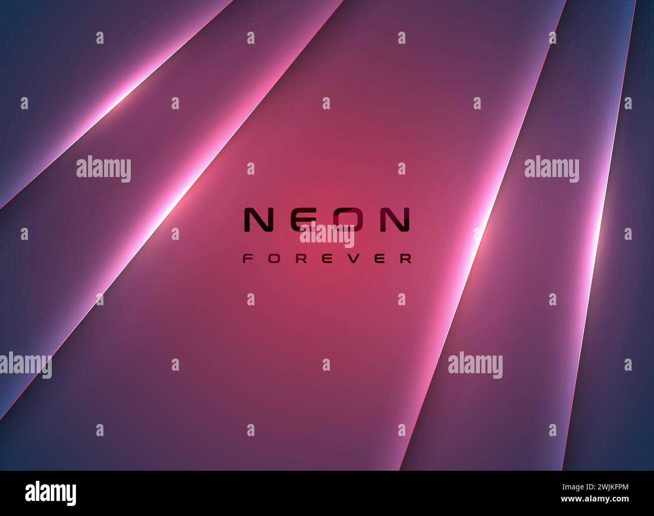 Pink violet glow line abstract minimal neon background, vector glowing ...