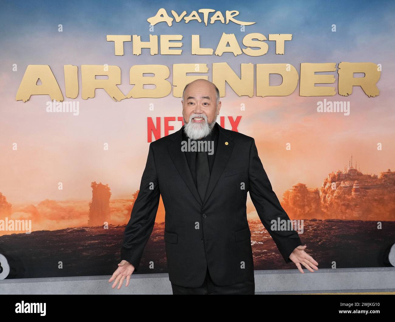 Los Angeles, USA. 15th Feb, 2024. Paul Sun-Hyung Lee arrives at the Netflix's AVATAR: THE LAST ...