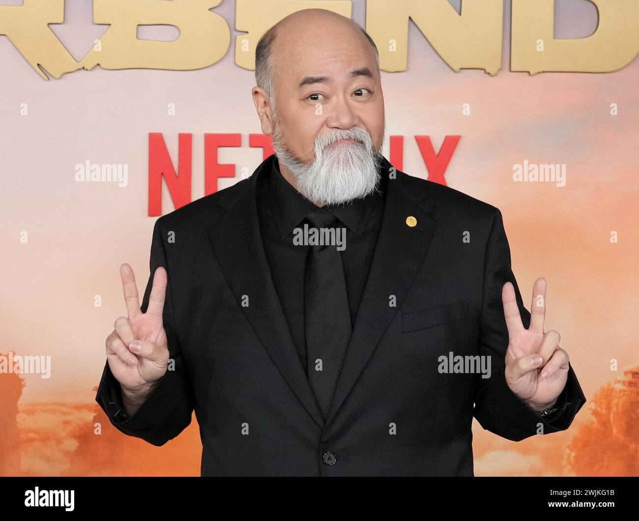 Los Angeles, USA. 15th Feb, 2024. Paul Sun-Hyung Lee arrives at the Netflix's AVATAR: THE LAST ...