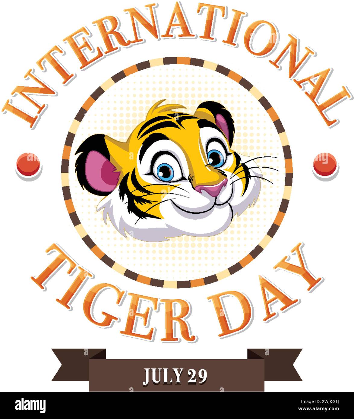 Vector illustration for International Tiger Day event Stock Vector ...