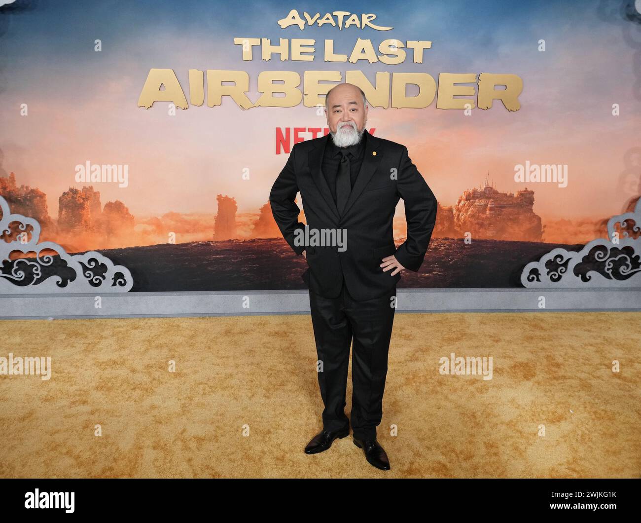 Los Angeles, USA. 15th Feb, 2024. Paul Sun-Hyung Lee arrives at the Netflix's AVATAR: THE LAST ...