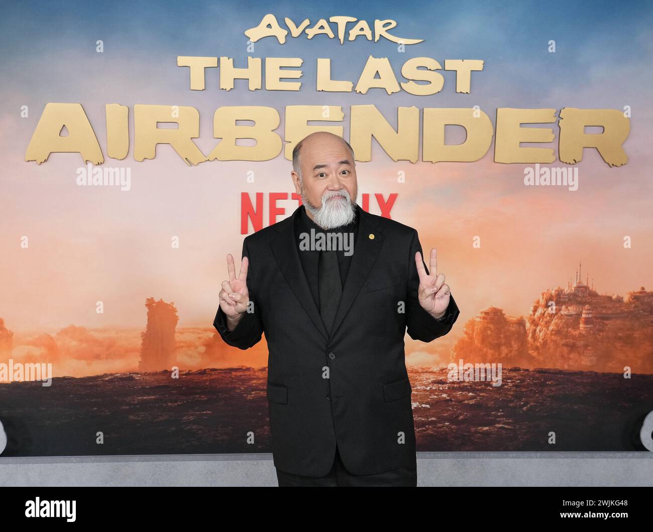 Los Angeles, USA. 15th Feb, 2024. Paul Sun-Hyung Lee arrives at the Netflix's AVATAR: THE LAST ...
