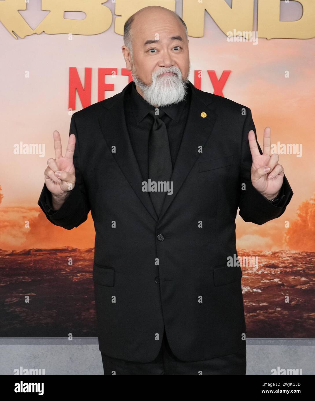 Los Angeles, USA. 15th Feb, 2024. Paul Sun-Hyung Lee arrives at the Netflix's AVATAR: THE LAST ...