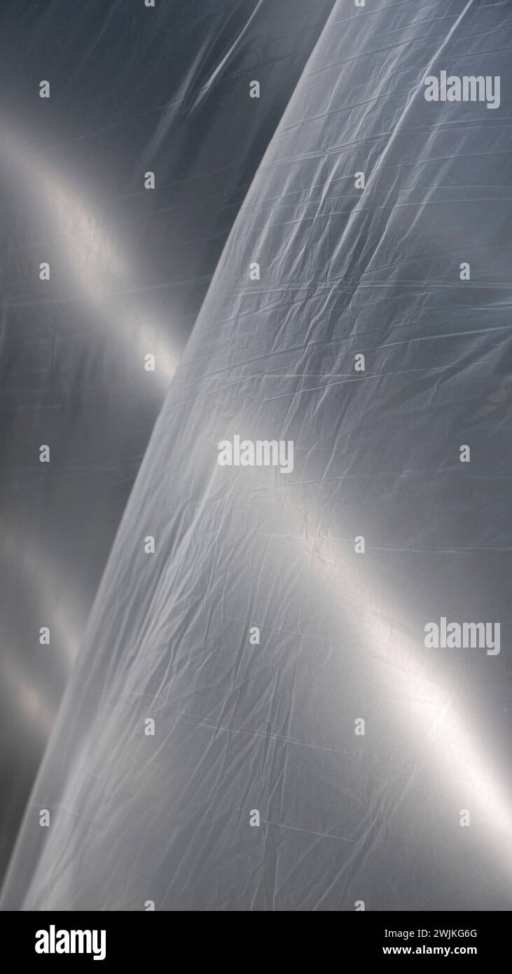 Transparent plastic sheet wrinkles background Stock Photo - Alamy