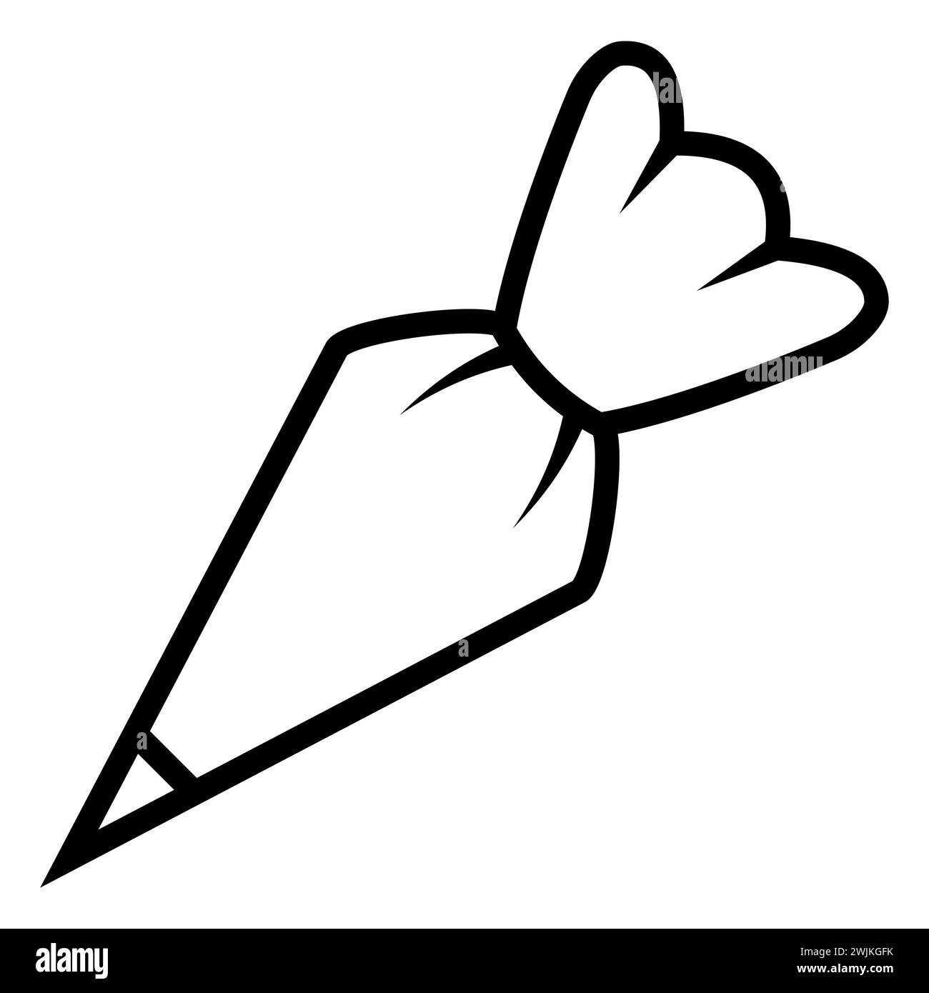 Piping bag icon, for decorating cakes and cream pastries Stock Vector ...