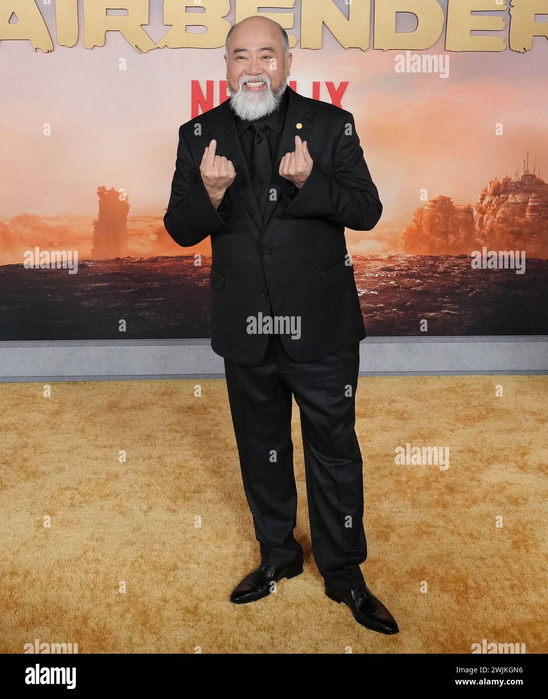 Los Angeles, USA. 15th Feb, 2024. Paul Sun-Hyung Lee arrives at the Netflix's AVATAR: THE LAST ...