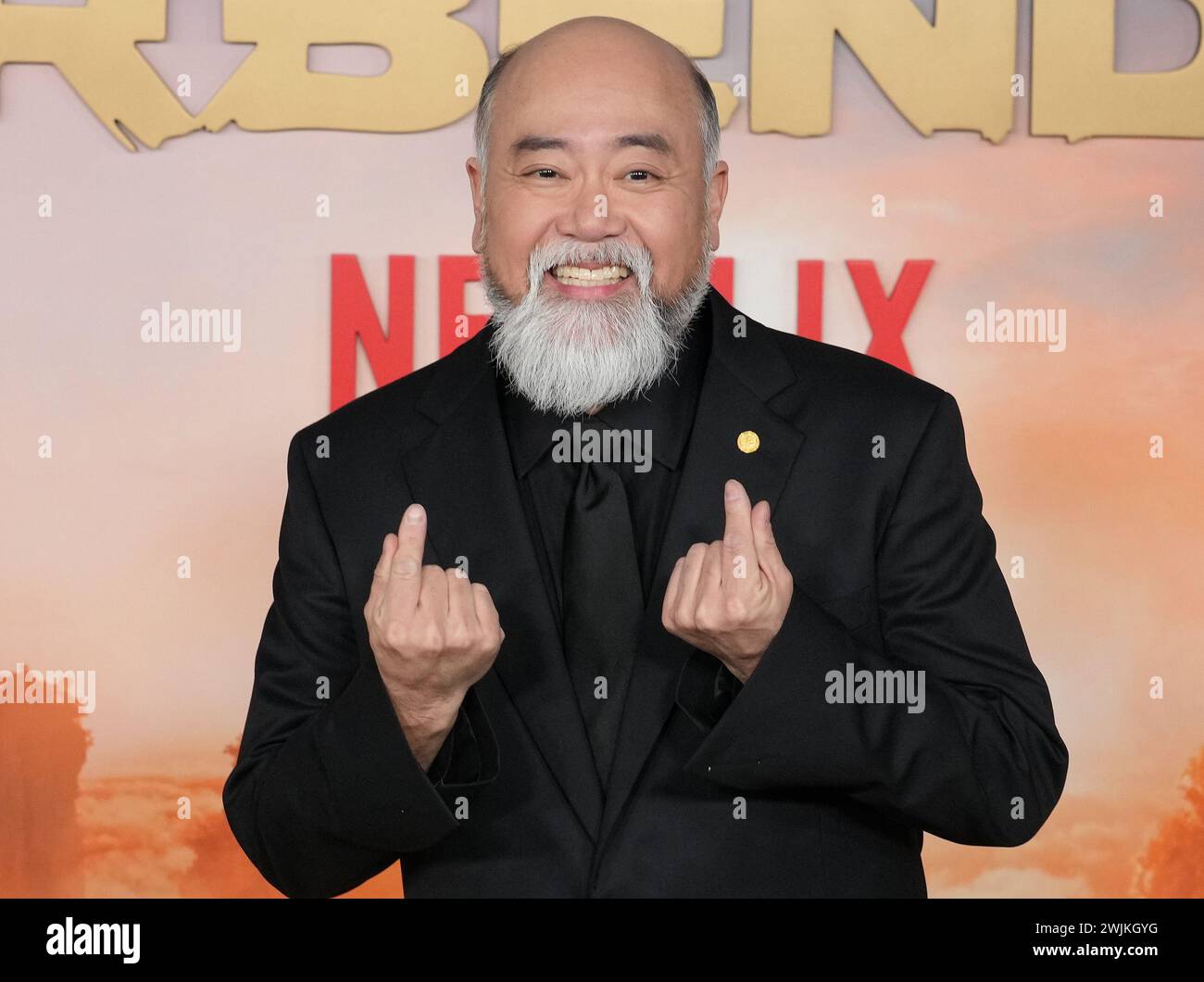 Los Angeles, USA. 15th Feb, 2024. Paul Sun-Hyung Lee arrives at the Netflix's AVATAR: THE LAST ...