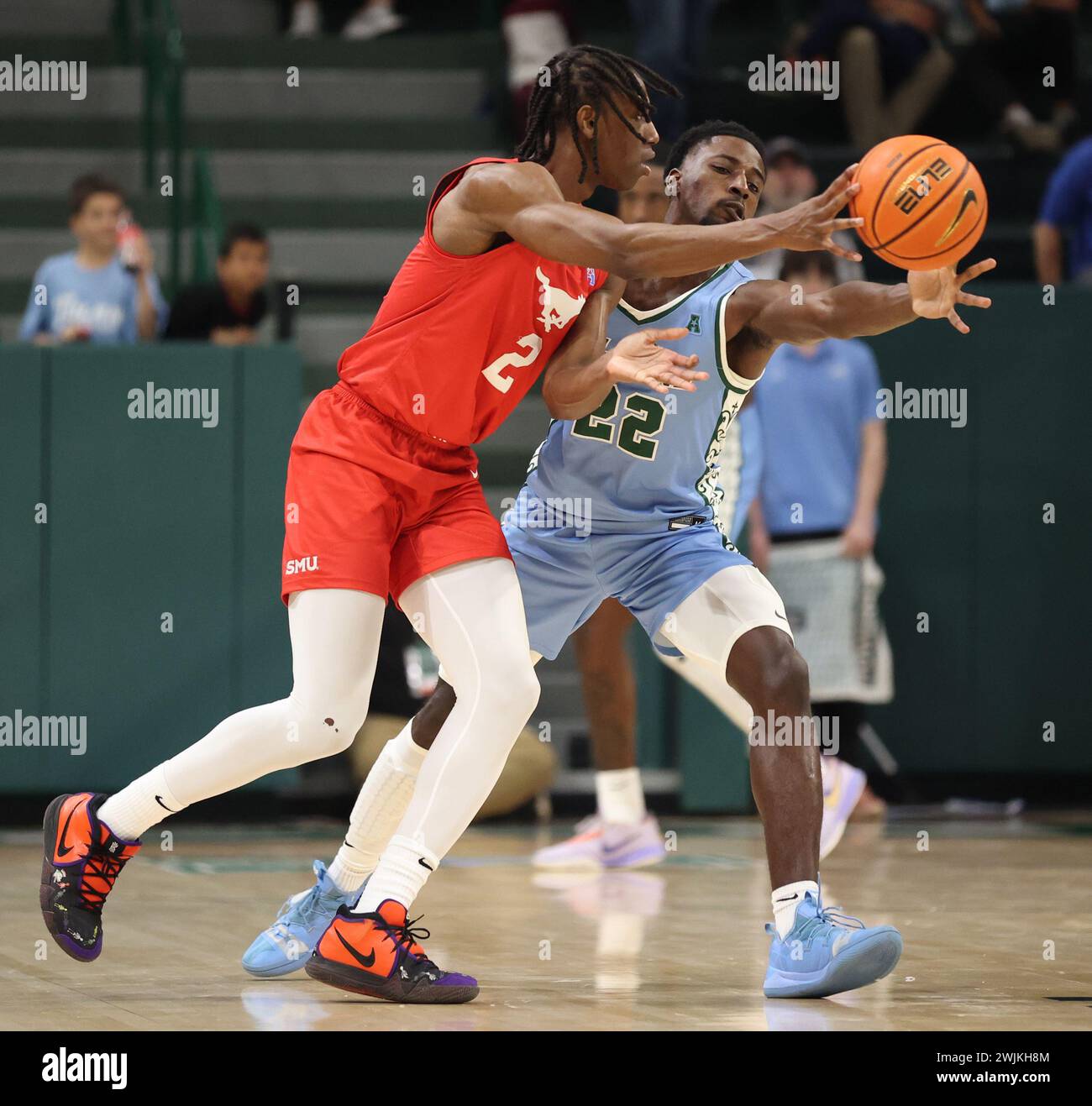 New Orleans, USA. 15th Feb, 2024. Tulane Green Wave guard Asher Woods ...