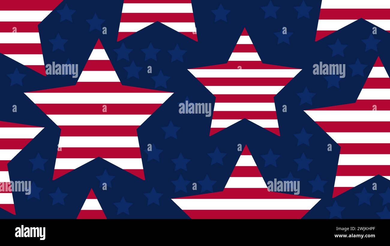 art illustration design concept background of american flag with ...