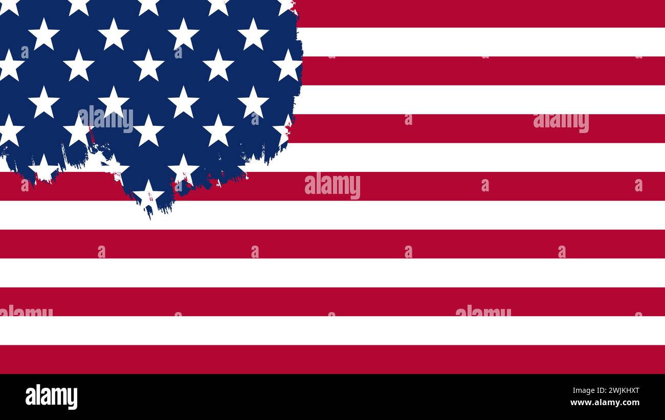 art illustration design concept background of american flag with element modern Stock Vector ...