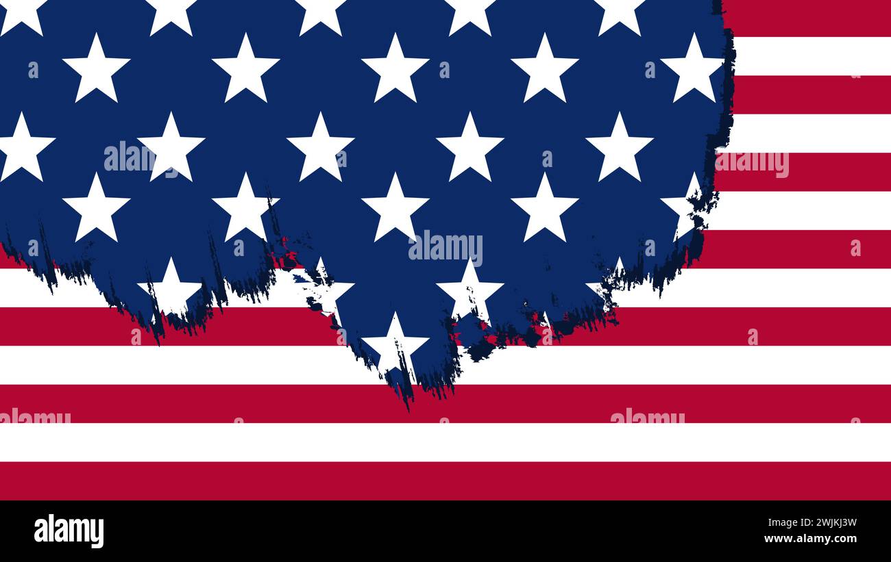 art illustration design concept background of american flag with ...